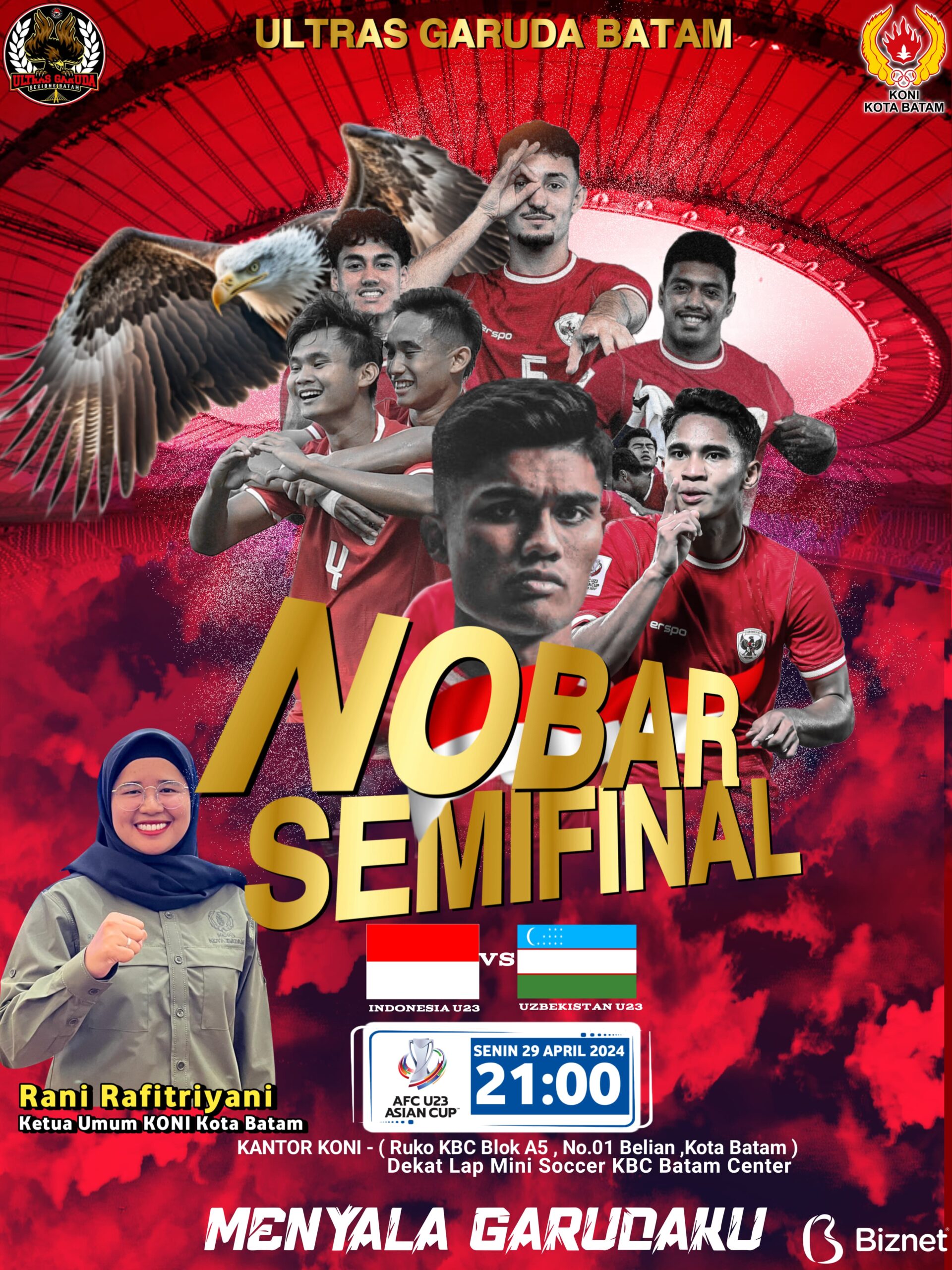 Dukung Perjuangan Timnas Garuda di Piala Asia U-23, Ketum KONI Kota ...